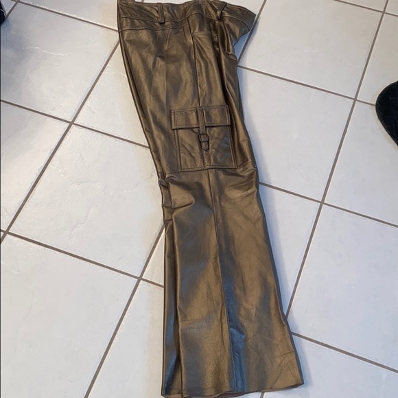 Cache | Pants & Jumpsuits | Cache Leather Cargo Pants | Poshmark